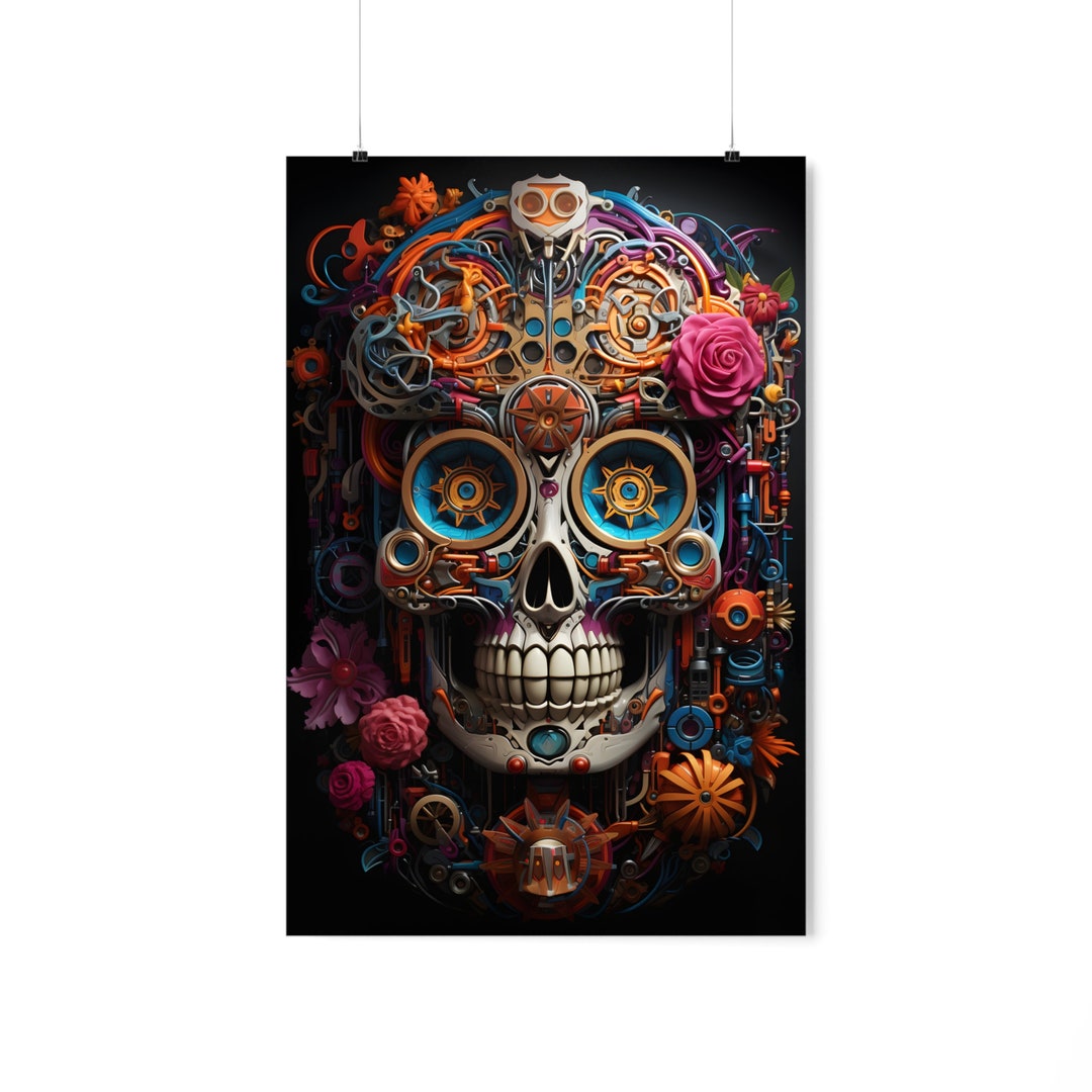 Trippyanimals™ Cyborg Print - AI Generated Psychedelic Art - Trippy ...