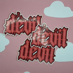 Celestial Duality Angel & Devil Sticker Set - Kawaii Pastel Blue and ...