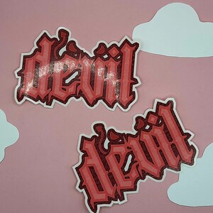 Celestial Duality Angel & Devil Sticker Set - Kawaii Pastel Blue and ...