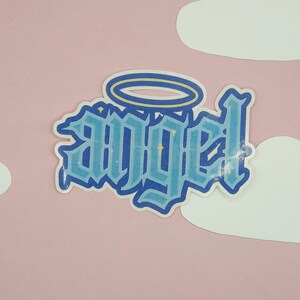 Celestial Duality Angel & Devil Sticker Set - Kawaii Pastel Blue and ...