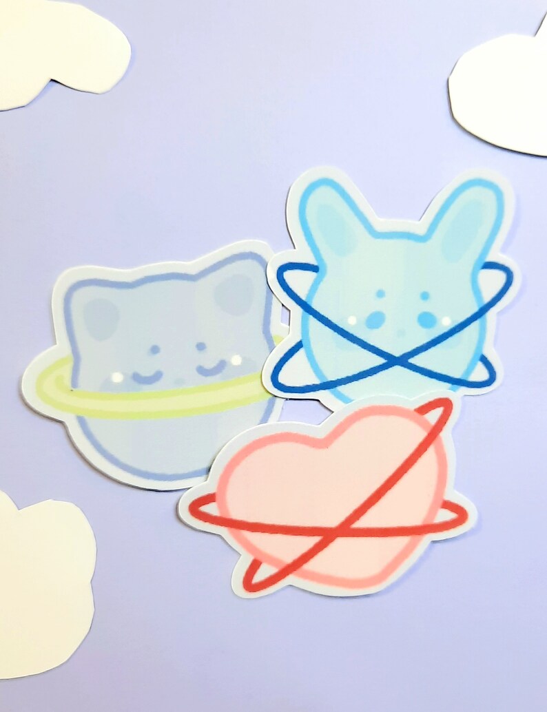 Galaxy Stickers Pack / Kawaii Planets and Stars / Space Theme - Etsy