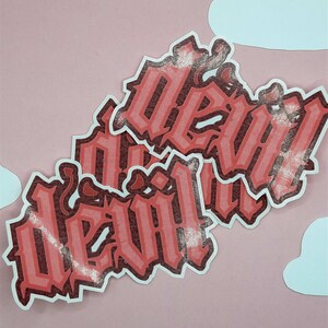 Celestial Duality Angel & Devil Sticker Set - Kawaii Pastel Blue and ...