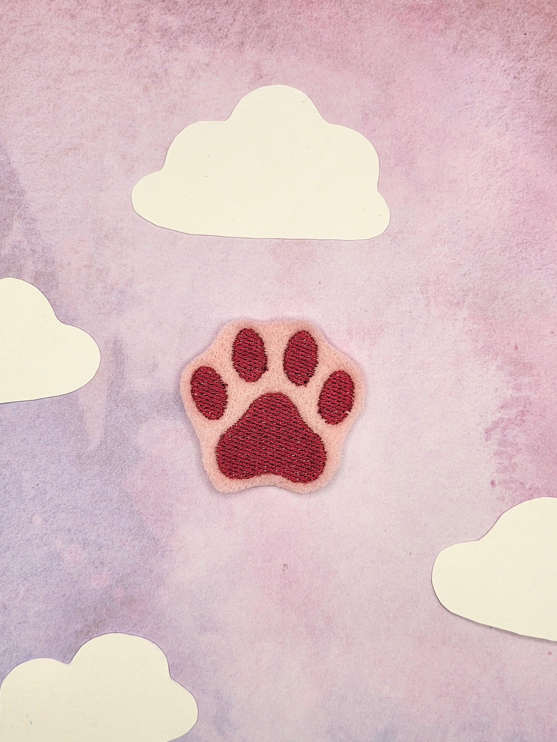 Animal Paw Print Iron-on Embroidery Patches Choose From - Etsy