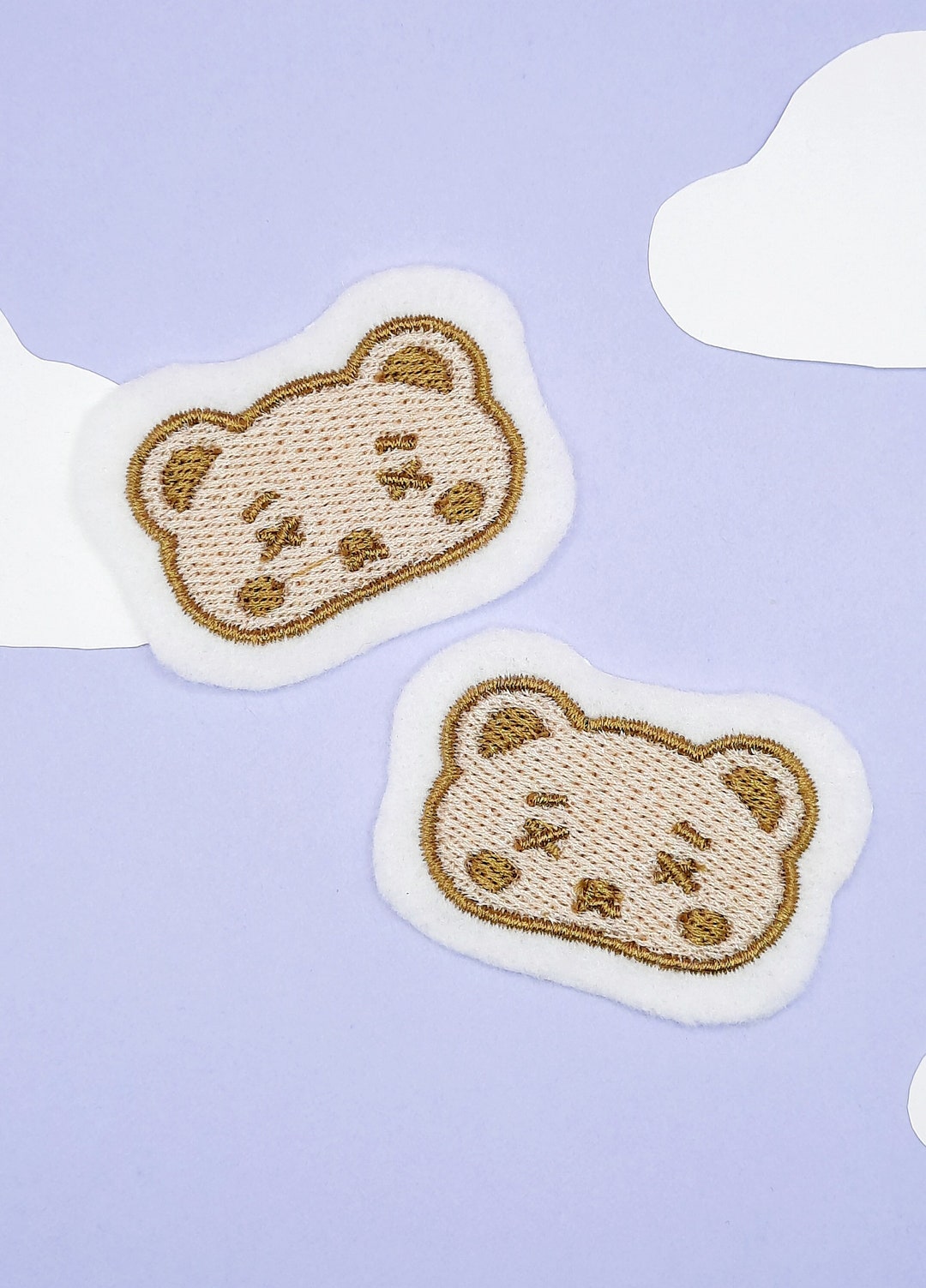 Adorable Brown Bear Iron-on Embroidery Patch - DIY Crafting Delight - Clothing and Bag ...