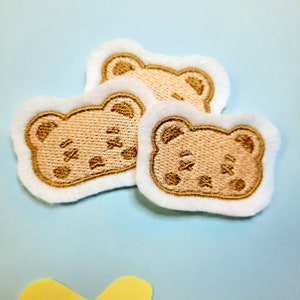Adorable Brown Bear Iron-on Embroidery Patch - DIY Crafting Delight - Clothing and Bag ...