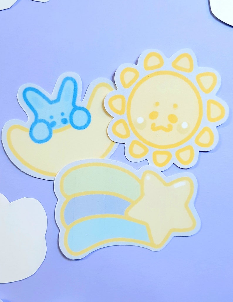 Galaxy Stickers Pack / Kawaii Planets and Stars / Space Theme - Etsy