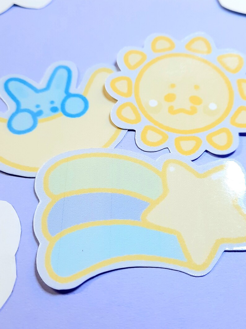 Galaxy Stickers Pack / Kawaii Planets and Stars / Space Theme - Etsy