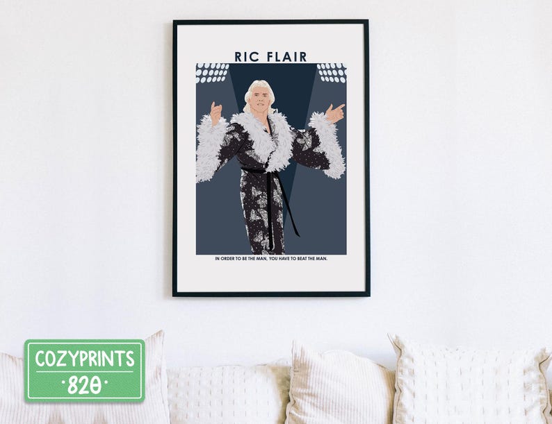 Ric Flair | Wrestling Poster | Wrestling Fan | Gift Ideas | Wrestling ...