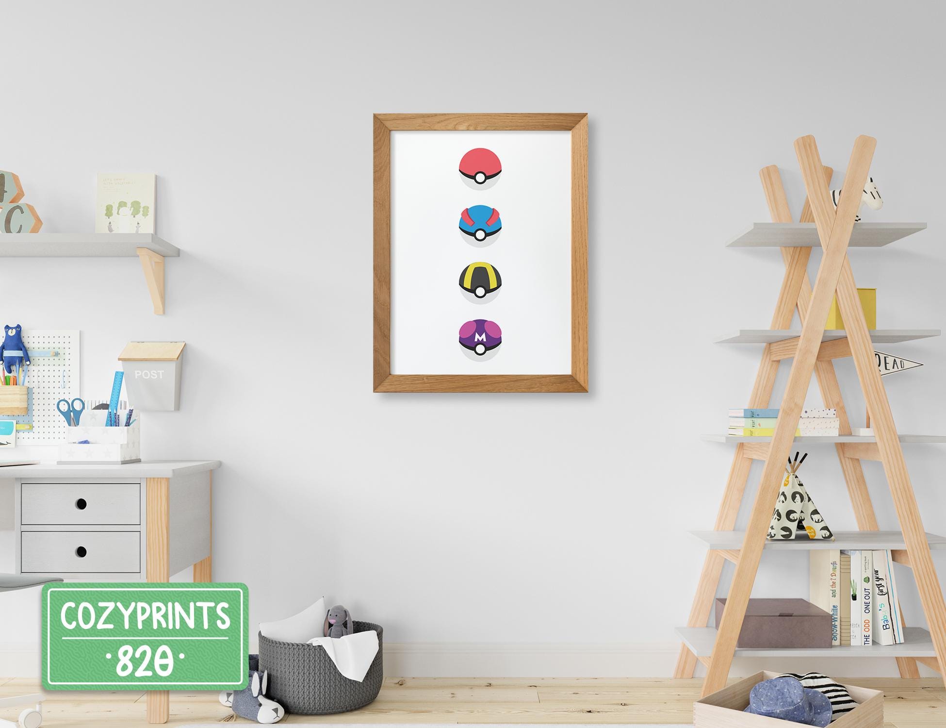 Pokeball Wall Art | Video Game Poster | Minimalist Game Art | Gaming ...