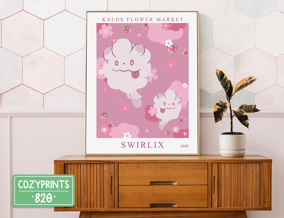 Swirlix Wall Art | Gaming Poster | Framed Print | Gaming Decor | Gamer ...