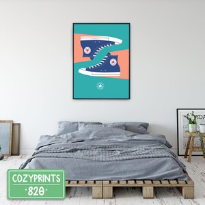 Sneakerhead Wall Art Print | Printable Modern Minimalist Sneaker Poster ...