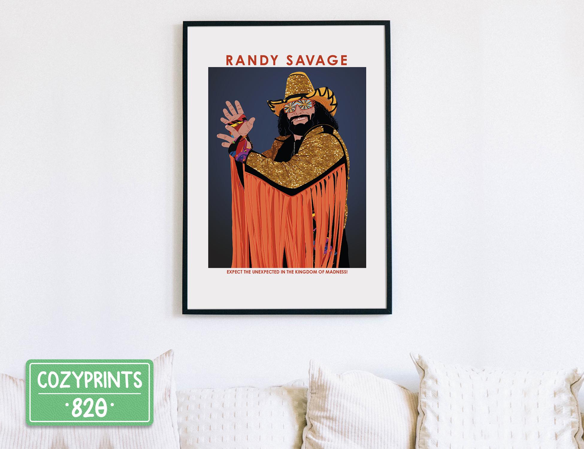 Macho Man | Wrestling Poster | Wrestling Fan | Gift Ideas | Wrestling ...