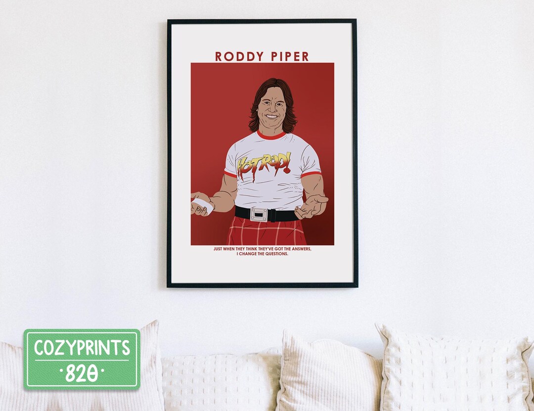 Piper | Wrestling Poster | Wrestling Fan | Wrestling Gift Ideas Present ...