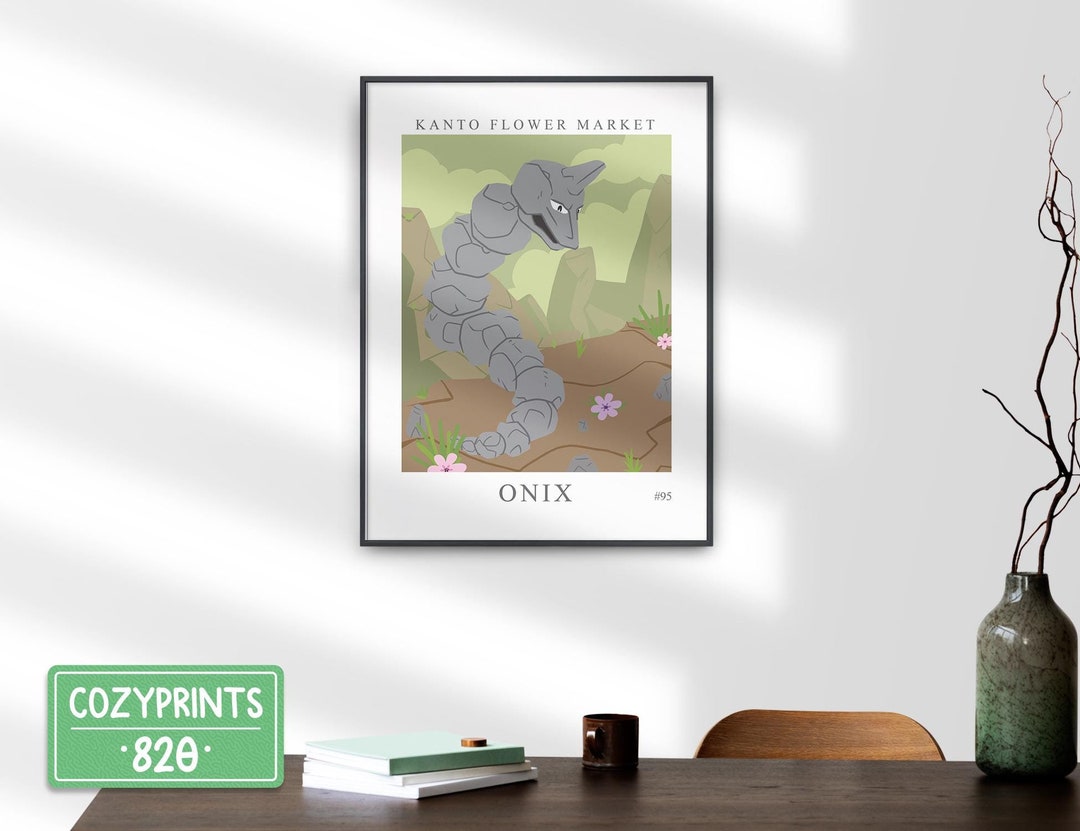 Onix Wall Art | Game Art | Gaming Poster | Gaming Decor | Gamer Room ...