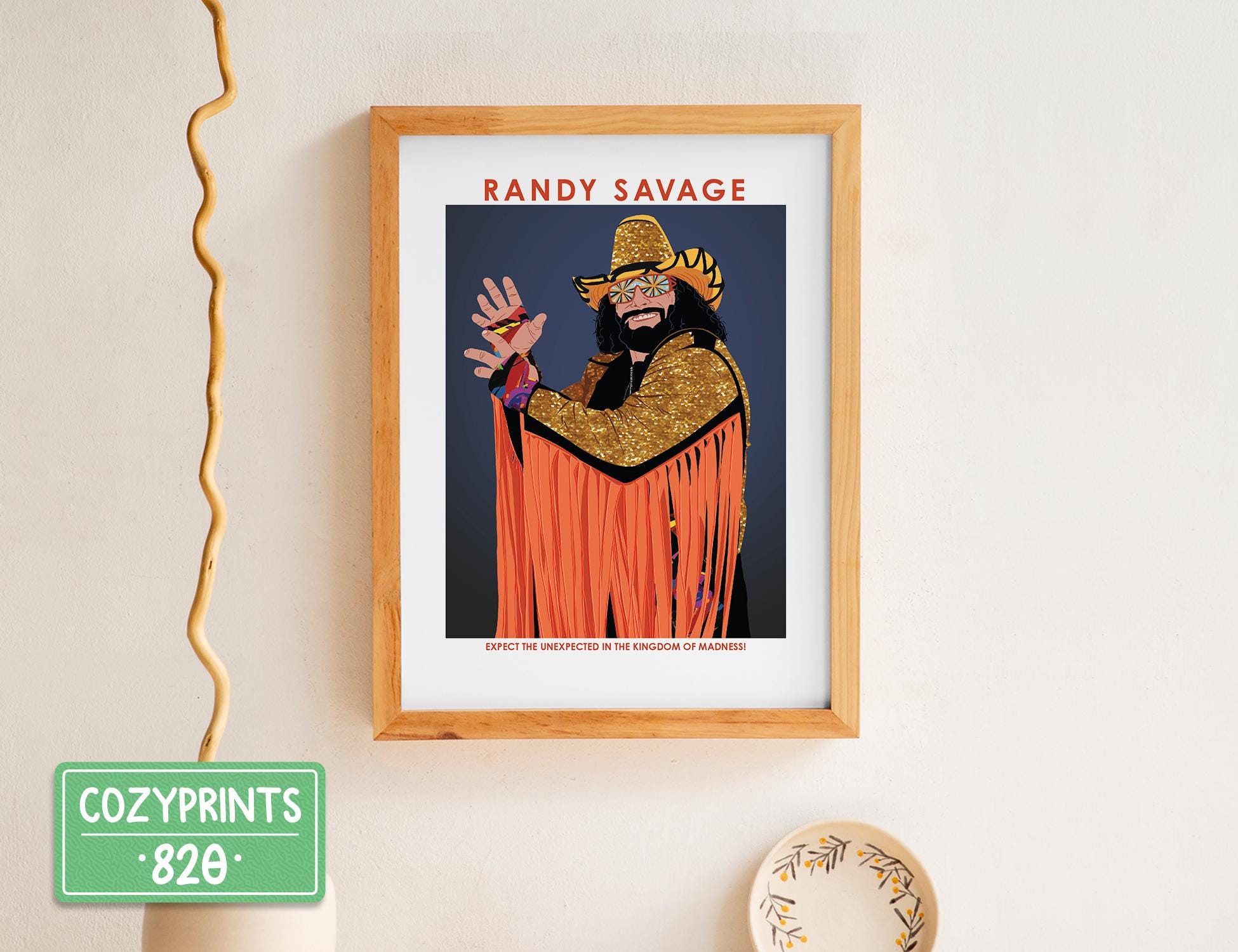 Macho Man | Wrestling Poster | Wrestling Fan | Wrestling Gift Ideas ...