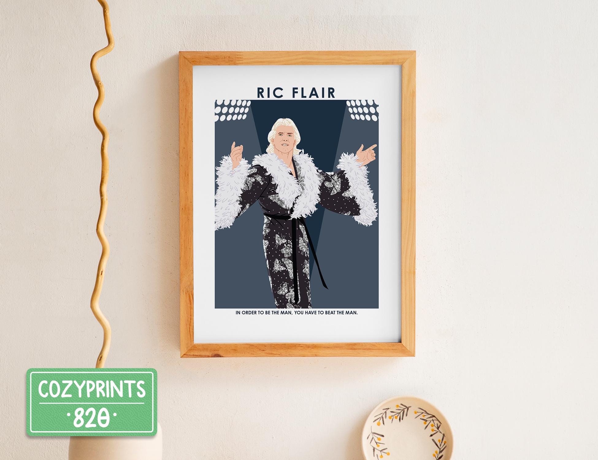 Ric Flair | Wrestling Poster | Wrestling Fan | Gift Ideas | Wrestling ...