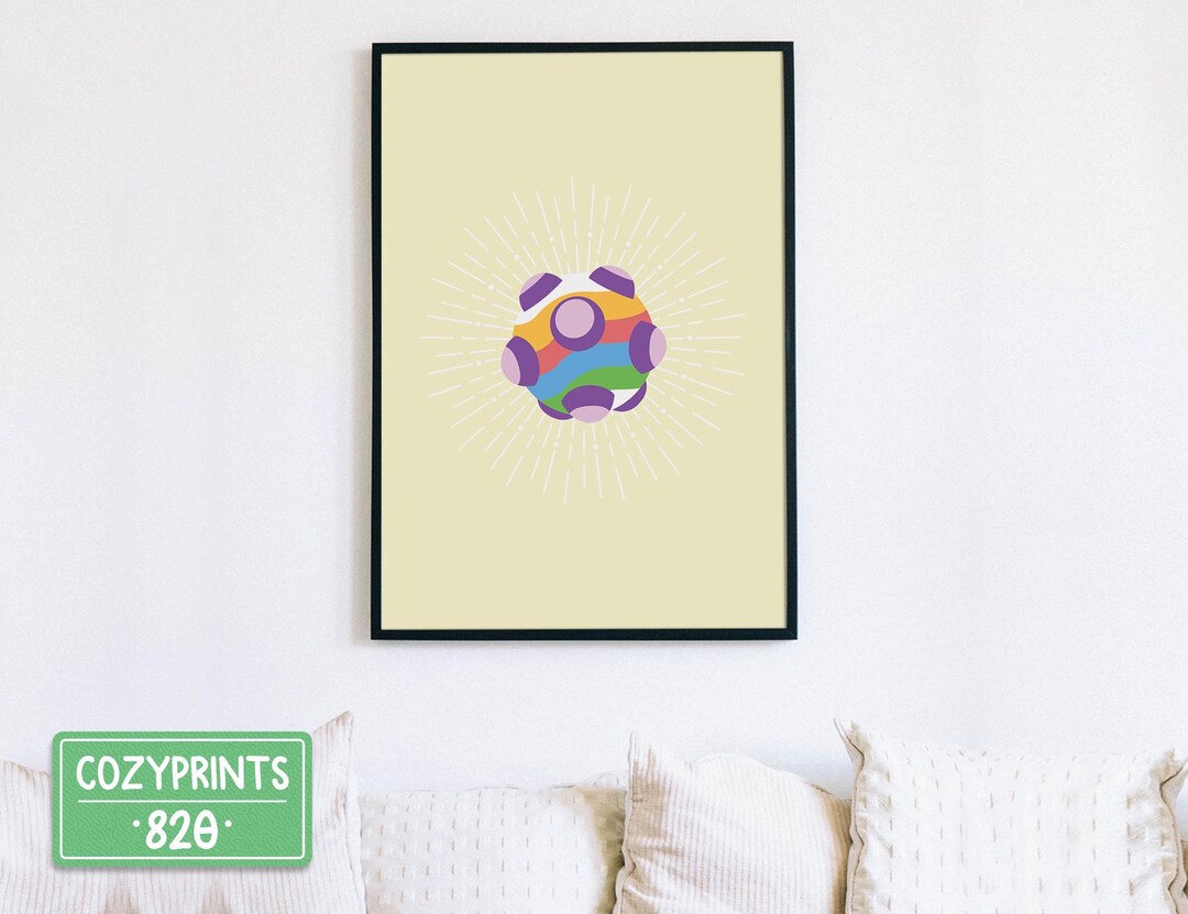 Katamari Wall Art | Gaming Poster | Gaming Decor | Sun Burst | Nerd ...