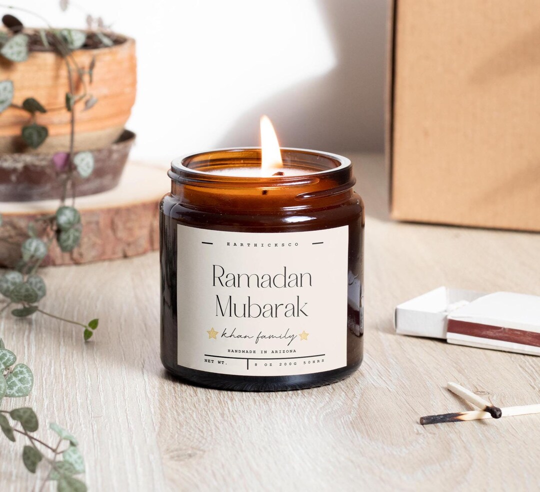 Ramadan Mubarak Candle Ramadan Gift Ramadan Candle Gift Ramadan Decor ...