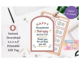 Happy Speech Therapy Month Gift Tags - Etsy