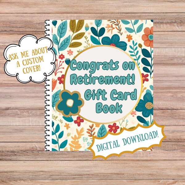 Retirement Book Card - Etsy