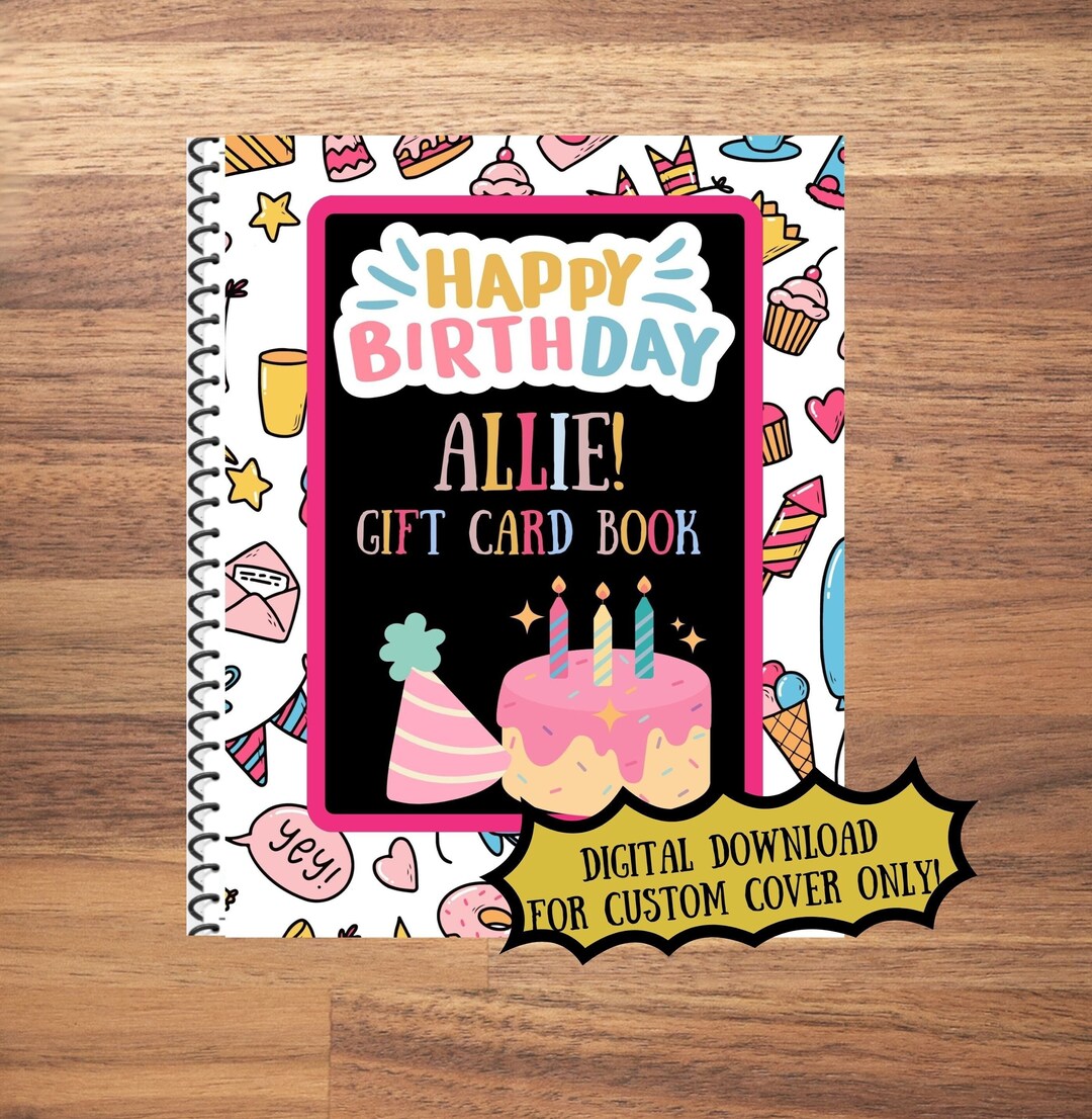 Custom Cover ONLY for Digital Gift Card Book and Digital Coupon Book ...