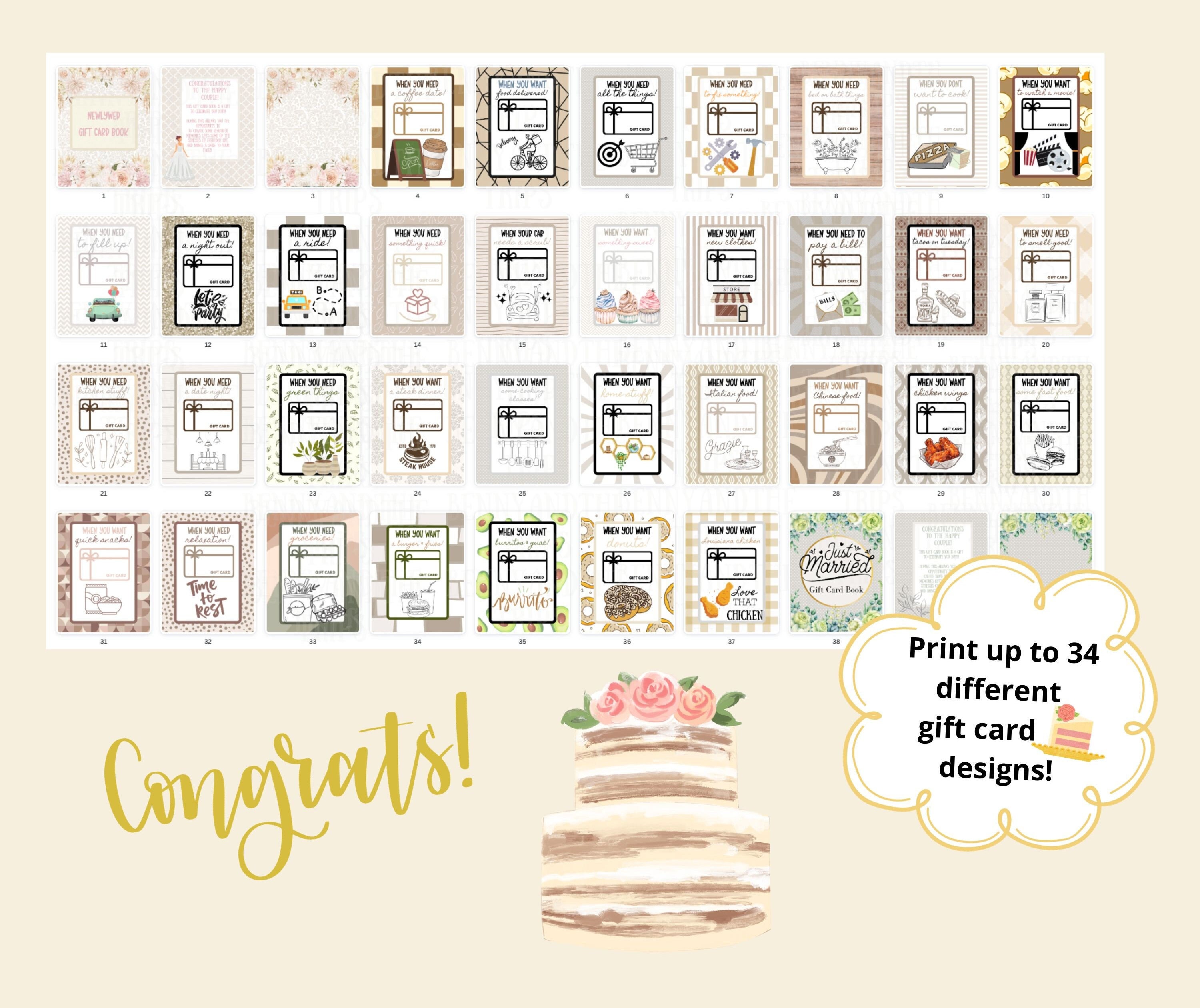 Just Married Digital Gift Card Book - Perfect Wedding Gift for ...