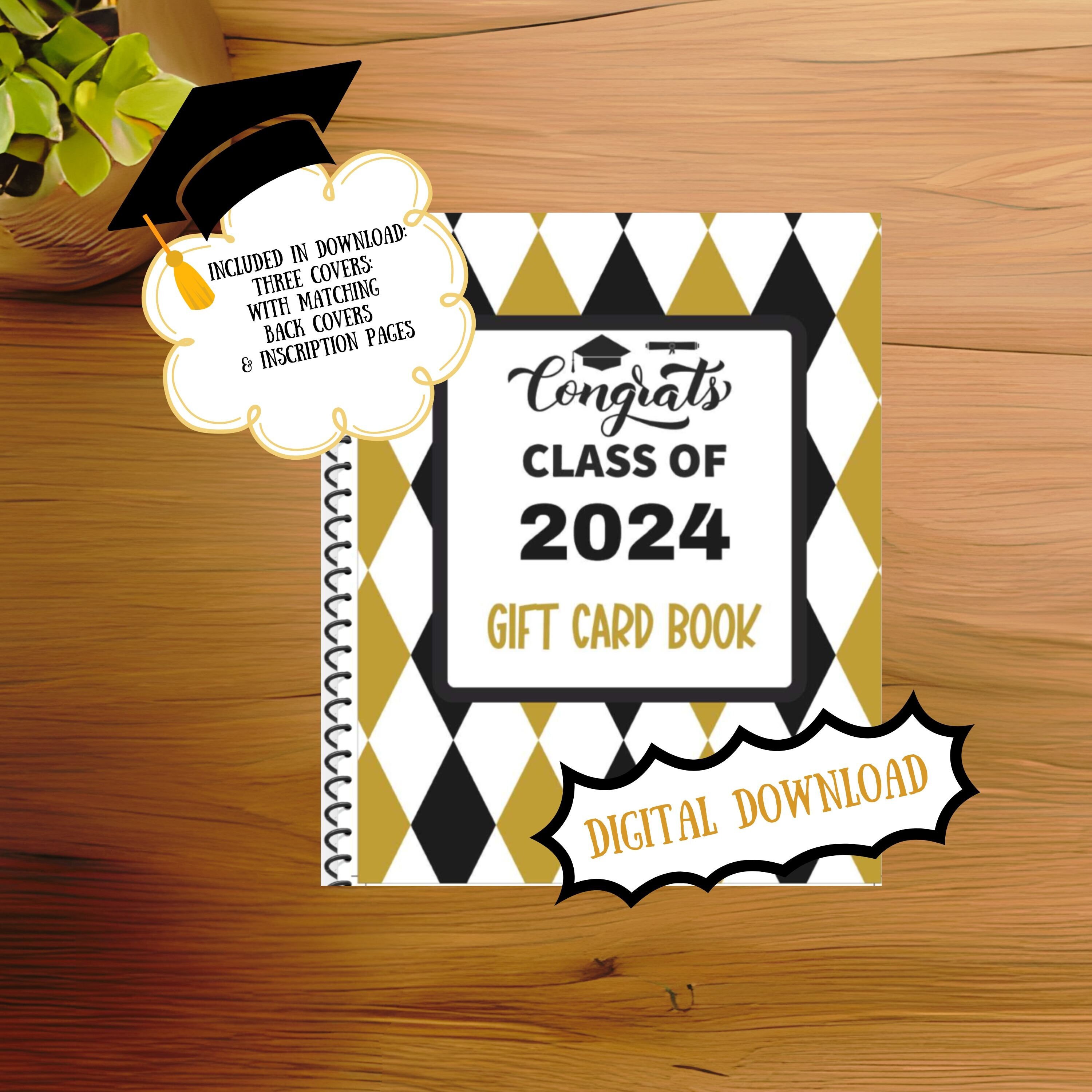 The Perfect Present for Grads: Digital Graduation Gift Card Book. DIY ...