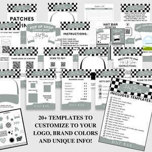 Hat Bar Templates, Hat Bar Hat Template, Edit in Canva, Scan to Pay ...