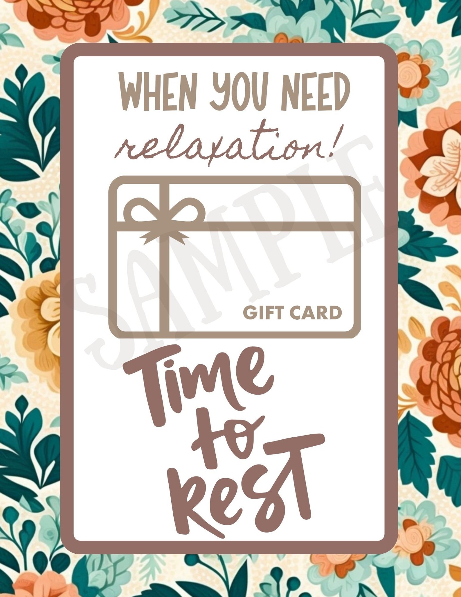 Mother's Day Gift Card Book, Printable Only, Digital Gift Card Book ...