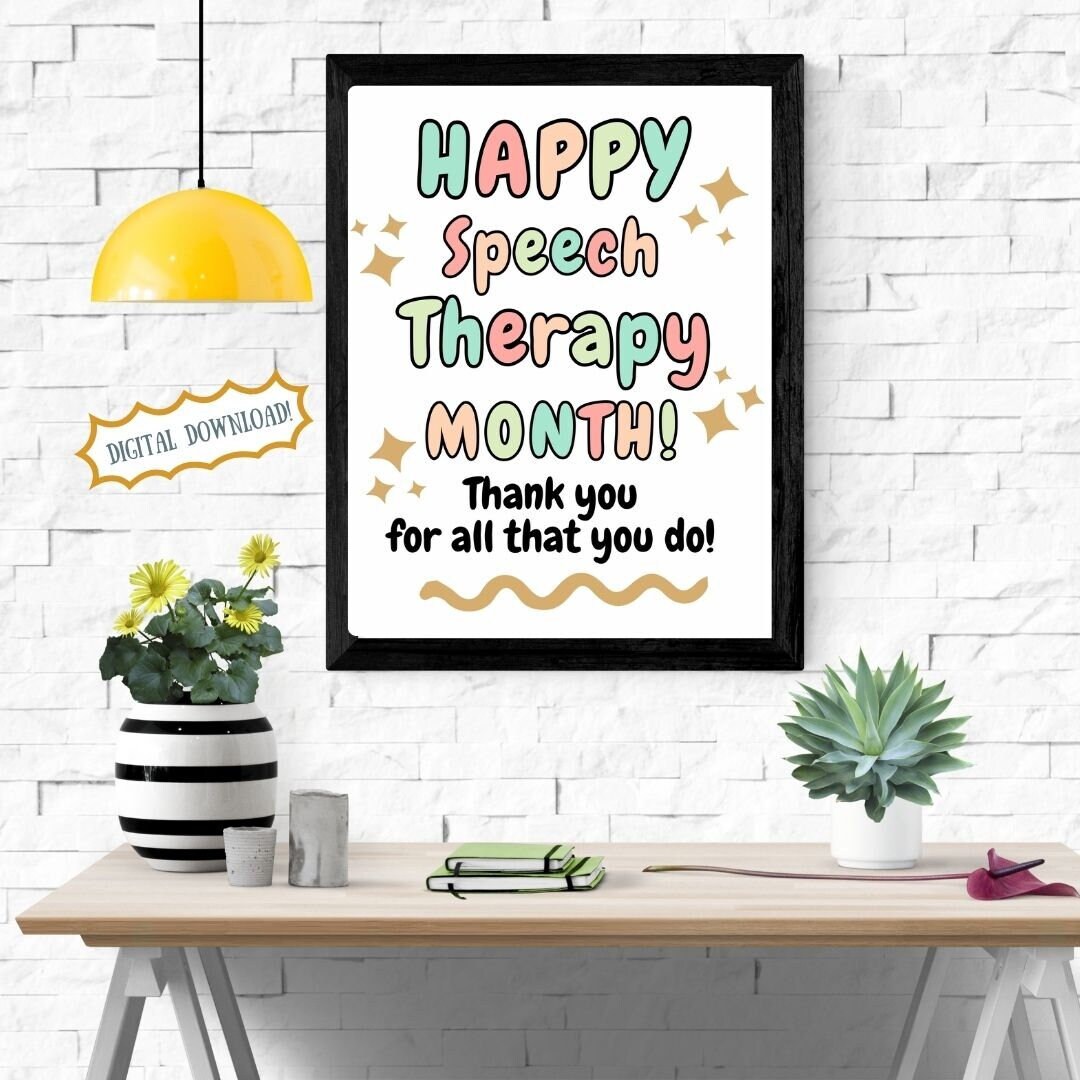 Better Hearing & Speech Posters and Happy Speech Therapy Posters ...