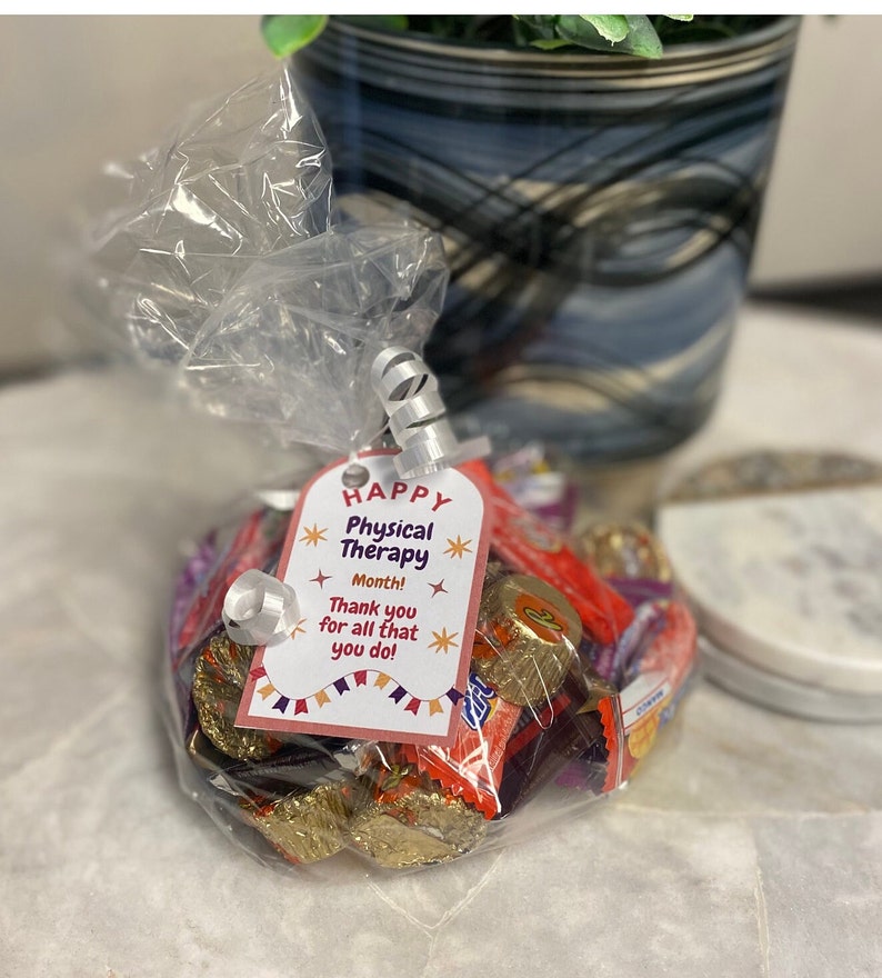 Happy Physical Therapy Month Gift Tags Gold/rose Gold - Etsy