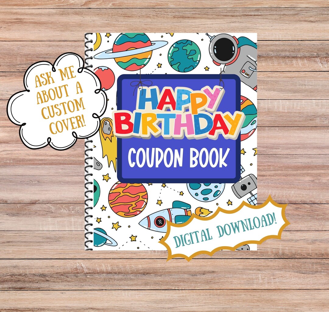 Coupon Book for Birthday: Printable and DIY, Perfect Birthday Gift ...