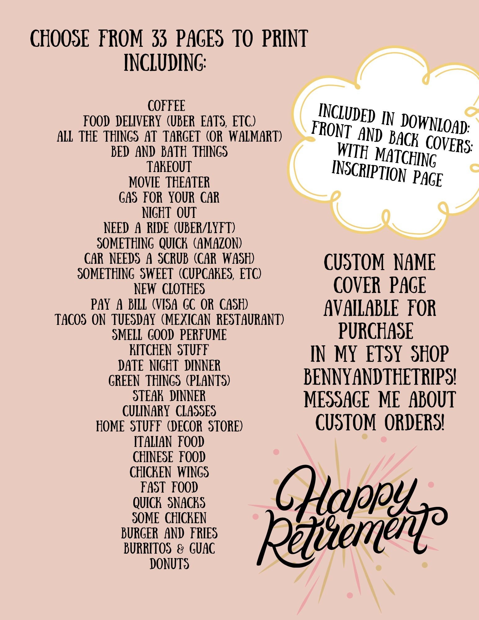 Retirement Gift Card Book: DIY Printable Gift Card Book. Retirment Gift ...