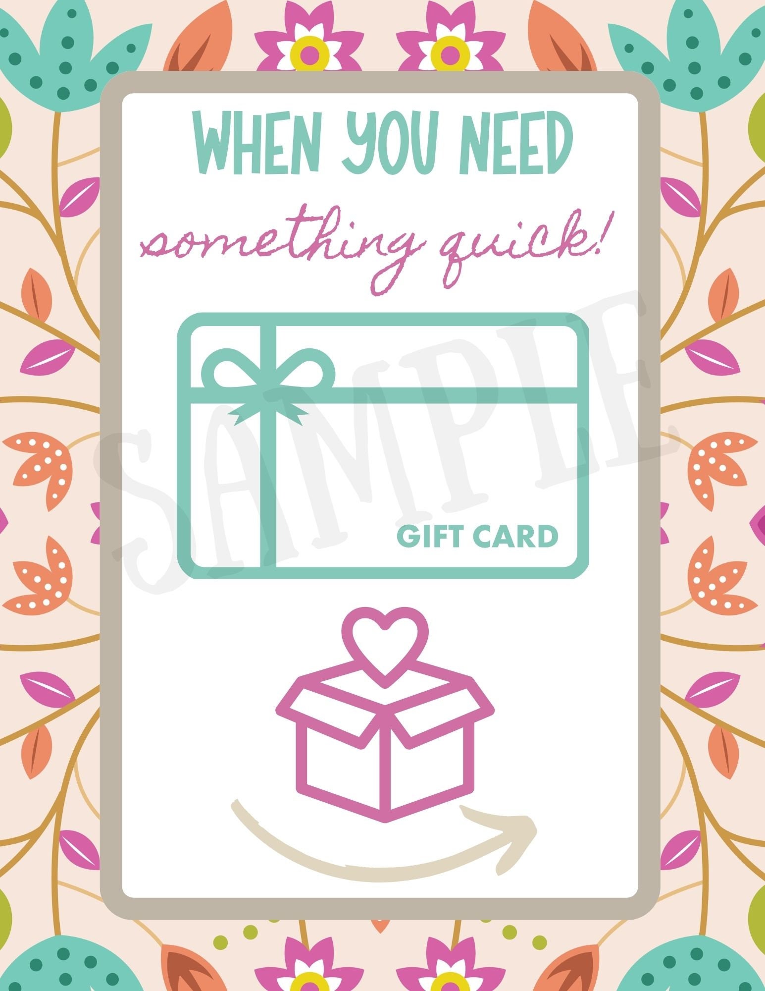 Mother's Day Gift Card Book, Printable Only, Digital Gift Card Book ...