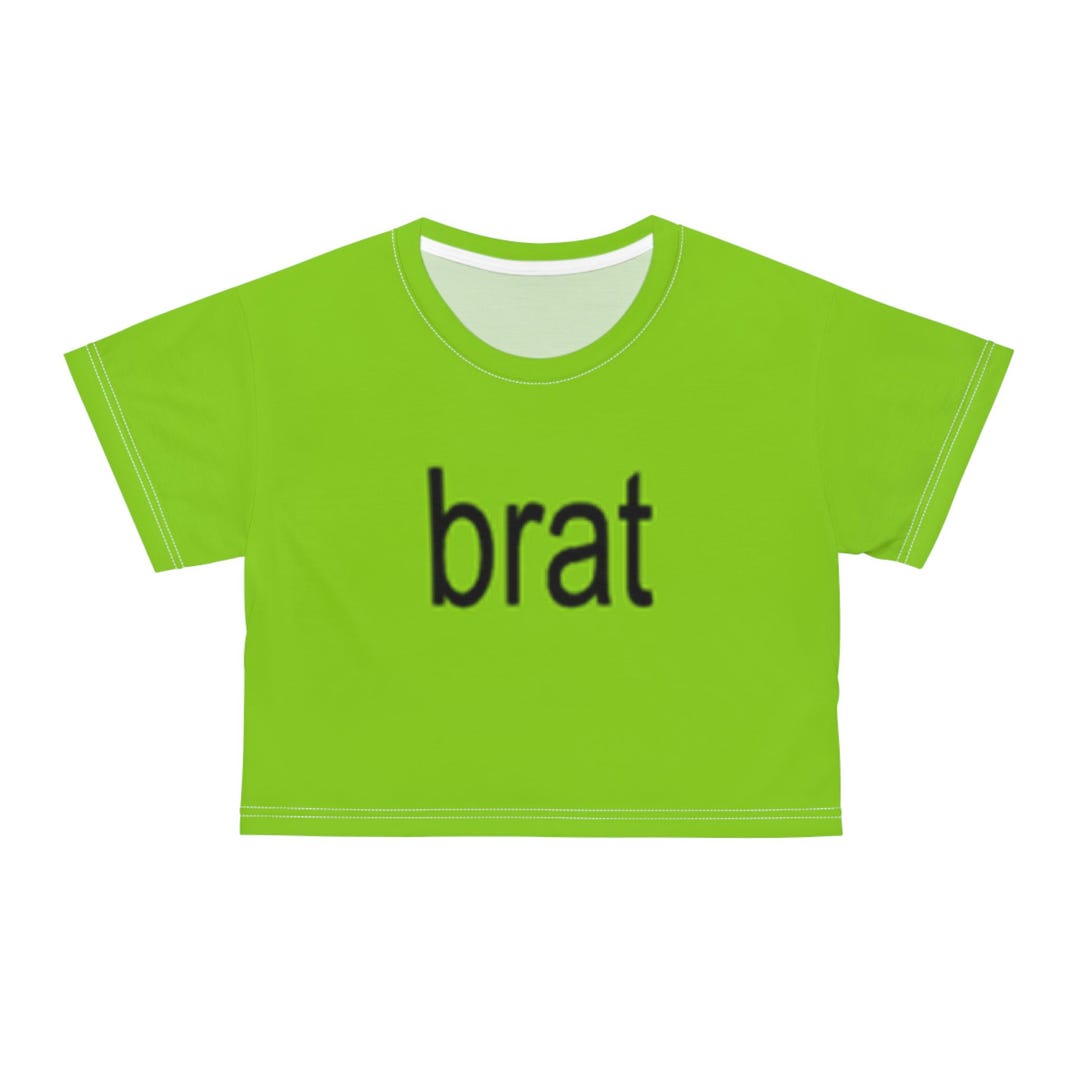 Charli XCX Premium Brat Crop Top Brat T-shirt Brat Tshirt Brat Baby Tee ...