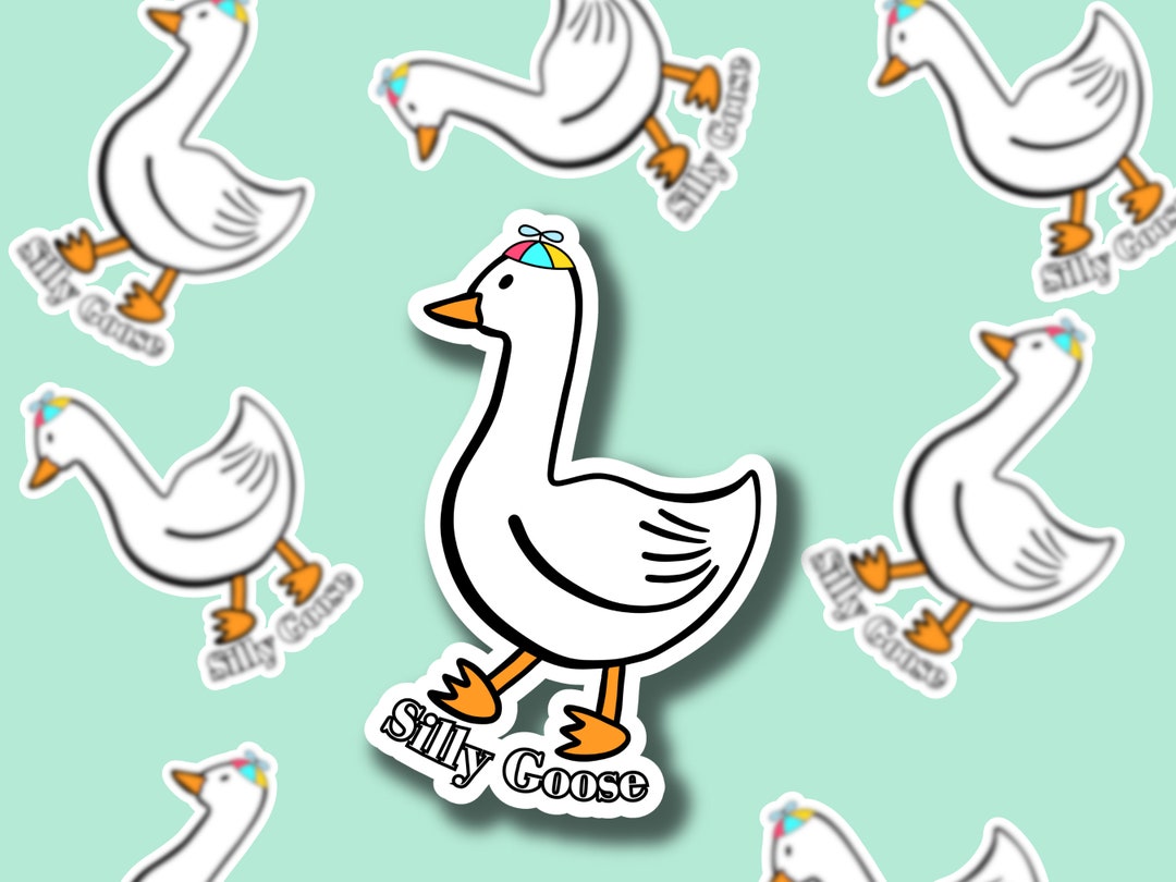 Silly Goose Sticker, Silly Goose, Silly Goose on the Loose, Silly Goose ...
