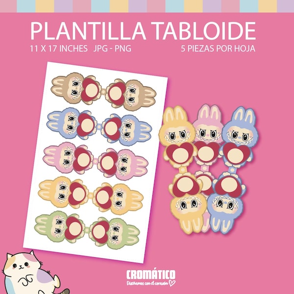Labubu Template Box - Etsy