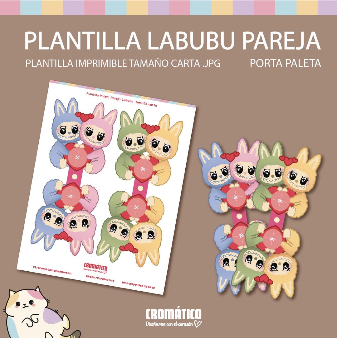 Labubu COUPLE PALETTE TEMPLATE - Etsy