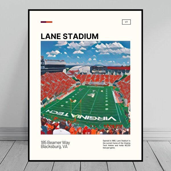 Virginia Tech Poster - Etsy