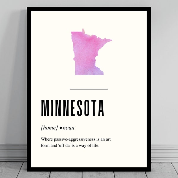 Minnesota Print - Etsy