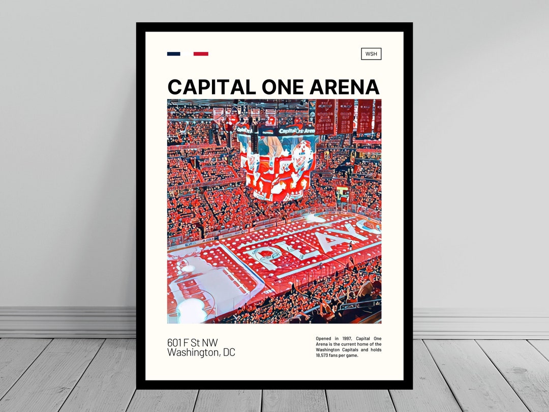 Capital One Arena Print Washington Capitals Poster NHL Art NHL Arena ...