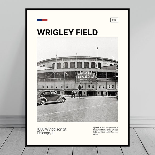 Chicago Cubs Print - Etsy
