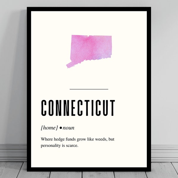 Connecticut Poster - Etsy