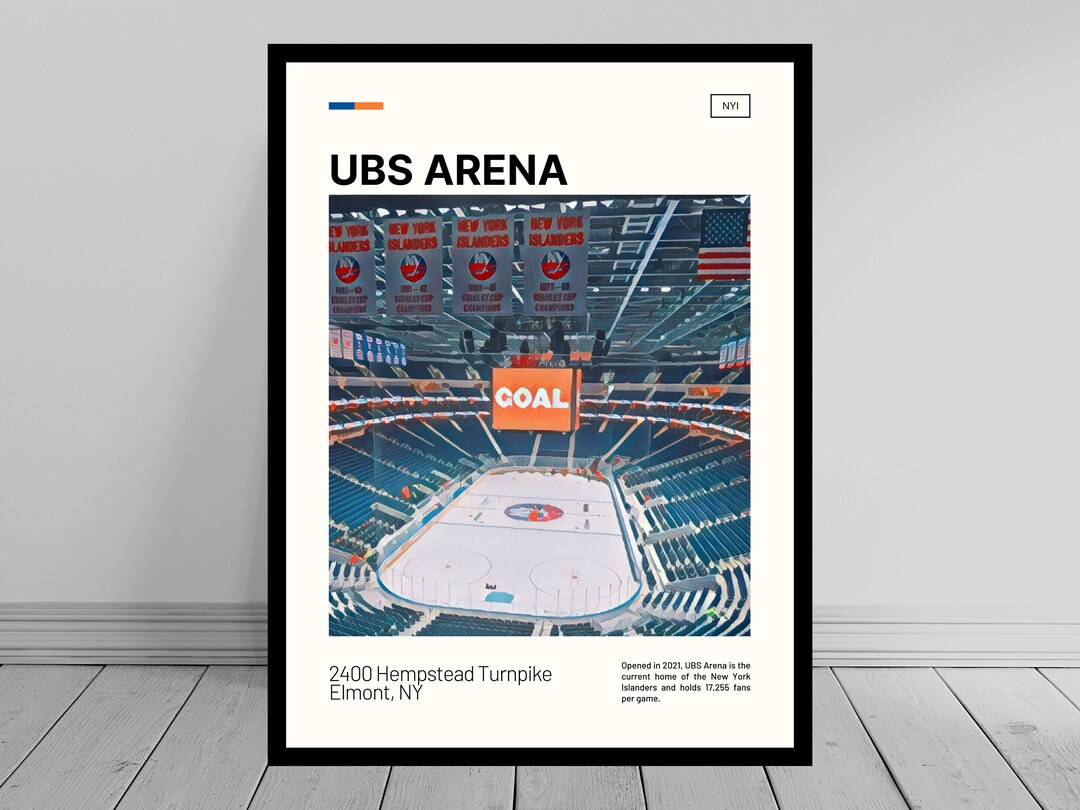 UBS Arena Print New York Islanders Poster NHL Art NHL Arena Poster ...