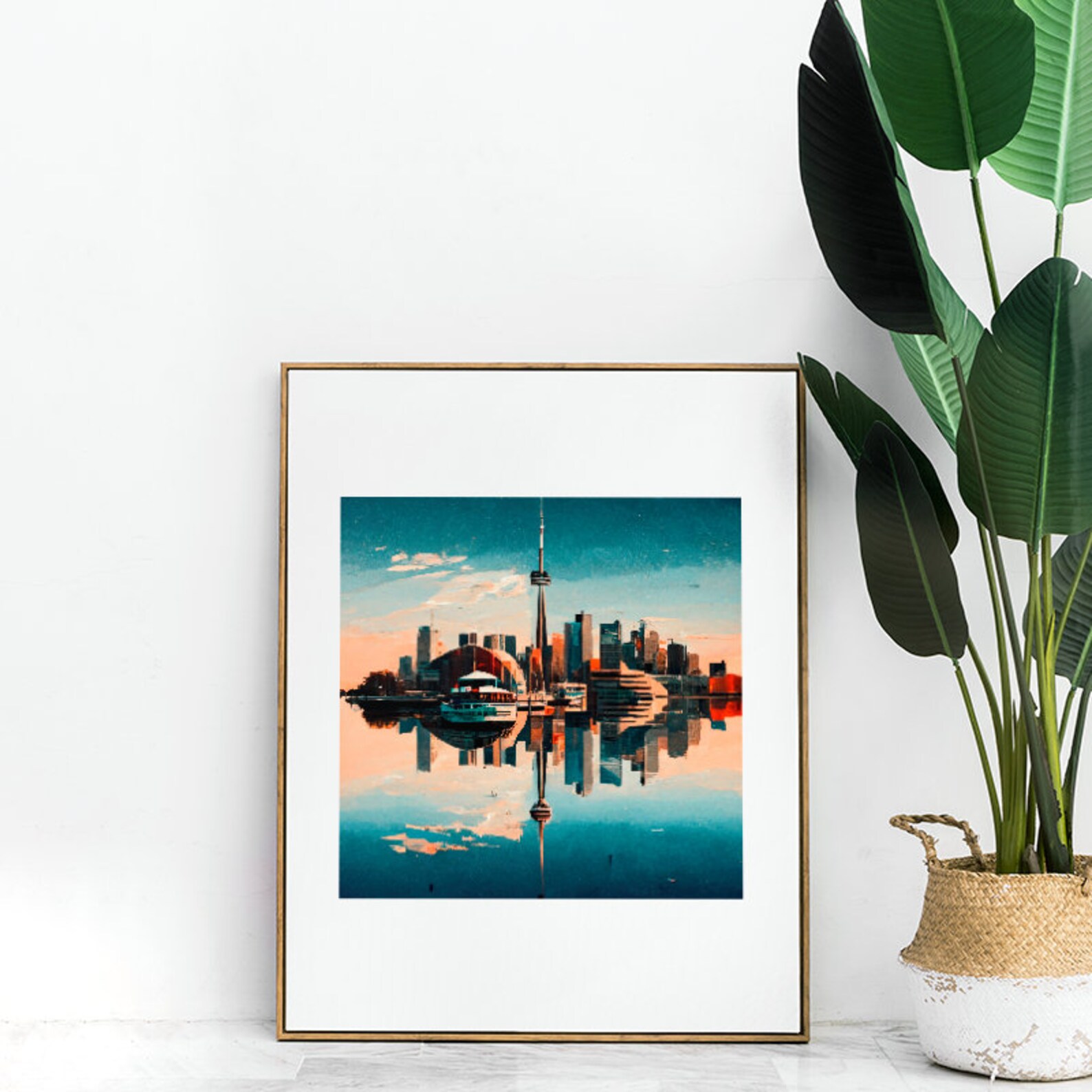 Toronto Abstract Waterfront 1, Toronto Poster, Printable Wall Art ...