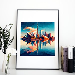 Toronto Abstract Waterfront 2, Toronto Poster, Printable Wall Art ...
