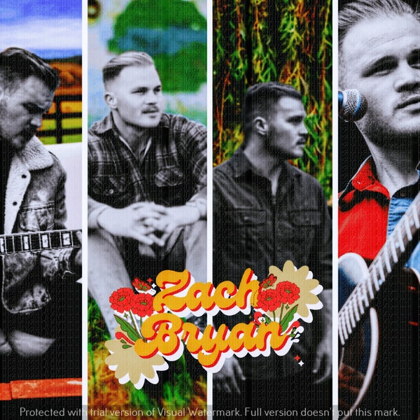 Zach Bryan Ticket Template - Etsy