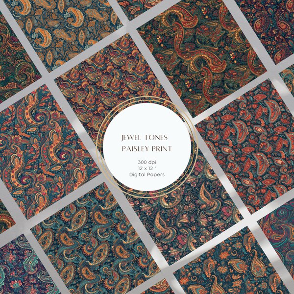 Paisley Paper - Etsy