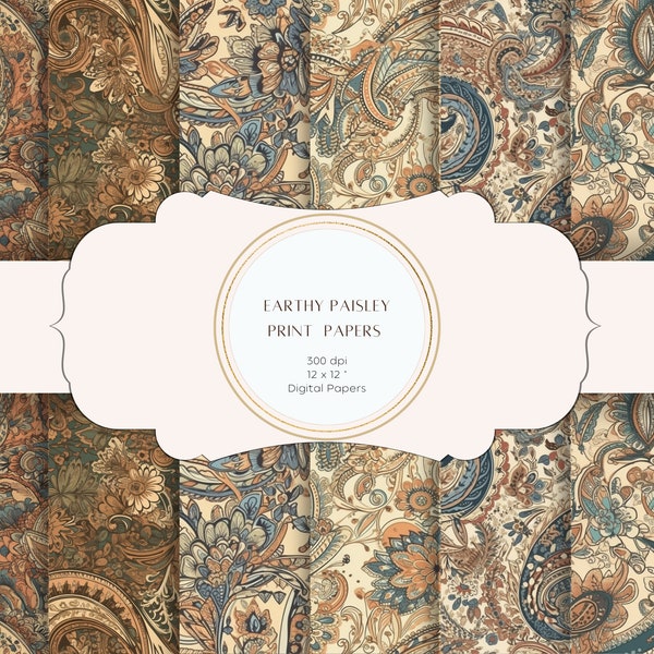 Paisley Paper - Etsy