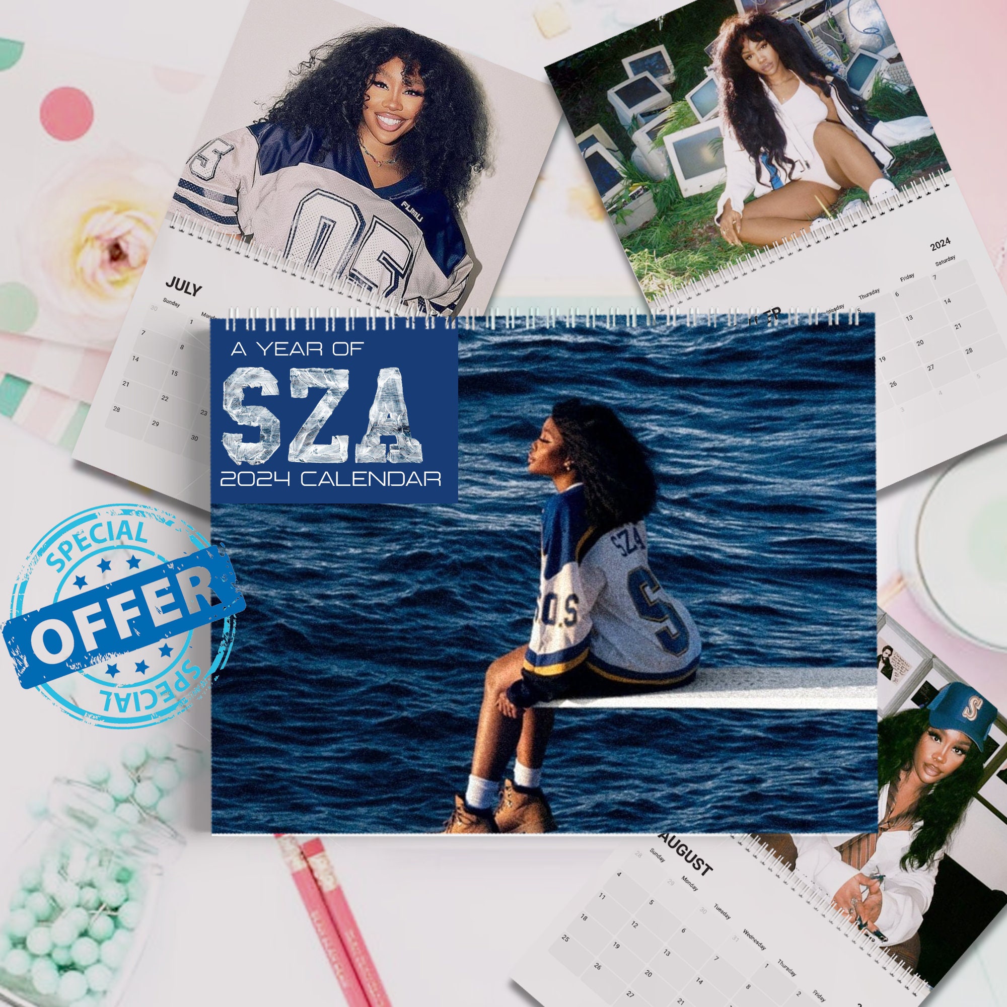 SZA Calendar Vol.1 - 2024 Calendar, Wall Calendar 2024 Calendar sold by ...